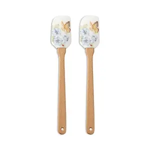 LENOX Butterfly Meadow Printed Spatulas, Set Of 2 - White