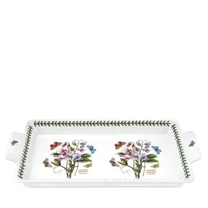 PORTMEIRION Botanic Garden Sweet Pea Sandwich Tray - White