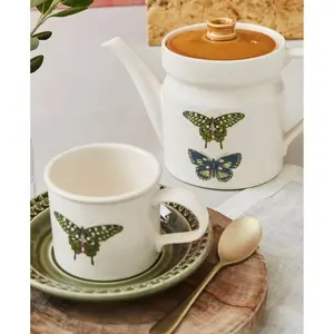 PORTMEIRION Botanic Garden Harmony Breakfast Cup & Embossed Saucer