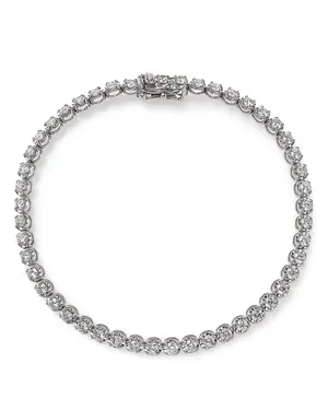 Bloomingdale'S Diamond Tennis Bracelet - White