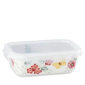 LENOX Butterfly Meadow Rectangular Serve & Store Container - White