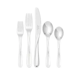 SPODE Kit Kemp Twist 20 Piece Cutlery Set - Silver