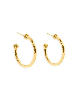 CAPUCINE DE WULF Berry Medium Hoop Earrings - Gold