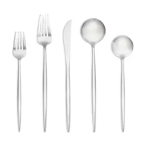 HAMPTON FORGE Lenox Zephyr 20 Piece Mirror Flatware Set - Stainless