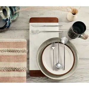 HAMPTON FORGE Lenox Zephyr 20 Piece Mirror Flatware Set