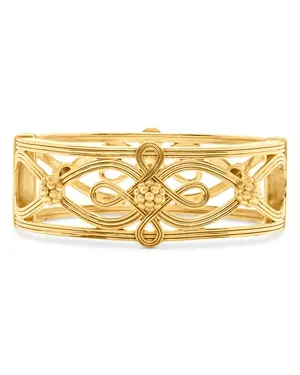 CAPUCINE DE WULF Monique Hinged Bangle Bracelet - Gold