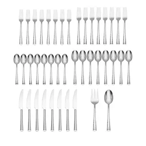 HUDSON PARK COLLECTION Ingrid Hammered 42-piece Flatware Set Exclusive