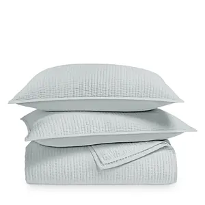 SKY Pickstitch Coverlet Set, Twin Exclusive - Reflection Gray