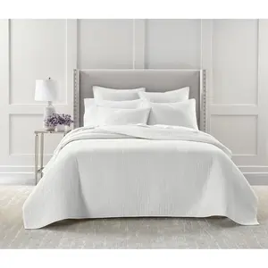 SKY Pickstitch Coverlet Set, Twin Exclusive - White