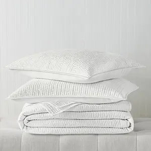 SKY Pickstitch Coverlet Set, Twin Exclusive - White