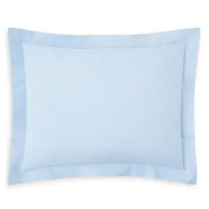 ANNE DE SOLENE Vexin King Sham Azur Blue
