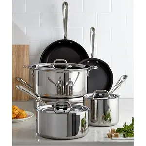 ALL-CLAD D3 Pro Nonstick 10-piece Cookware Set - Stainless Steel