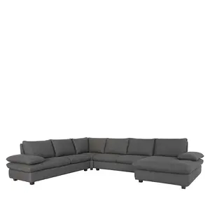 CHATEAU D'AX Mason 4-piece Sectional Charcoal