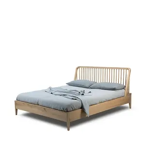 ETHNICRAFT Spindle Queen Bed - Oak