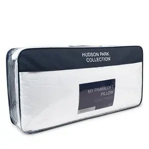 HUDSON PARK COLLECTION My Primaloft Asthma & Allergy Friendly Medium Down Alternative Pillow, King Exclusive - White