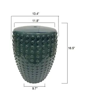 SURYA Camdale Garden Stool - Green