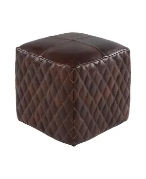 SURYA Leonardo Ottoman - Brown
