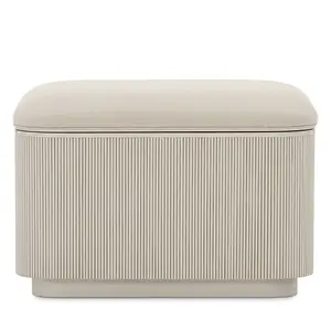 CARACOLE For The Love Of Storage Ottoman - Pearl/maple