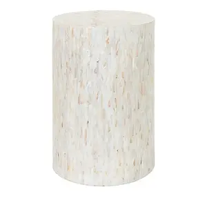 Livabliss Iridescent End Table - Tan