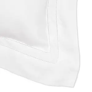 Frette Essentials Doppio Ajour Standard Sham - White