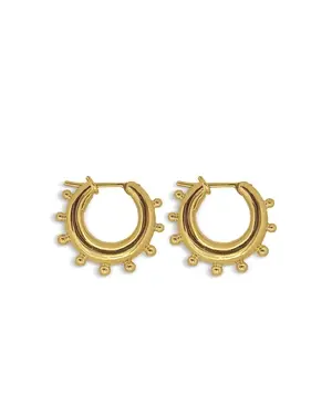 Temple St. Clair 18k Yellow Yoga Small Hoop Earrings