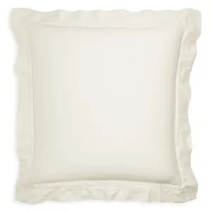 Frette Essentials Doppio Ajour Euro Sham - Milk