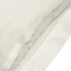 Frette Essentials Doppio Ajour Euro Sham - Milk