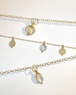 Temple St. Clair 18k Celestial Astrid Crystal & Diamond Amulet Pendant