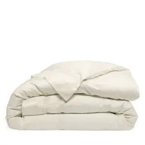 Frette Essentials Doppio Ajour Queen Duvet Cover - Milk