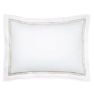 Frette Classic Standard Sham - White/khaki