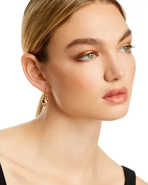 Temple St. Clair 18k Yellow Gold And Crystal Amulet Earrings