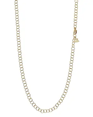 Temple St. Clair 18k Yellow 18" Small Round Chain Necklace - Gold