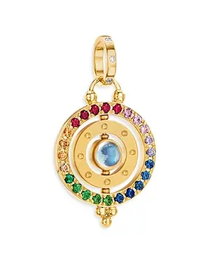 Temple St. Clair 18k Yellow Gold Celestial Multi Gemstone Pendant
