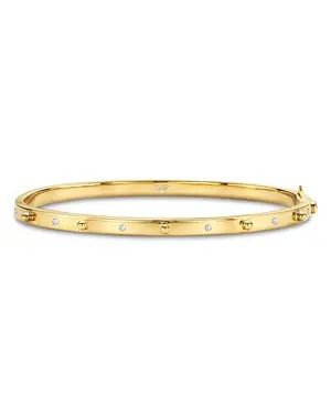 Temple St. Clair 18k Yellow Diamond Bangle Bracelet - Gold