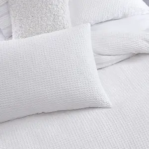 Donna Karan New York Dkny Modern Waffle Comforter Set, King - White