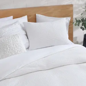 Dkny Modern Waffle Comforter Set, Full/queen - White