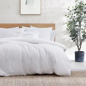 Donna Karan New York Dkny Modern Waffle Duvet Cover Set, King - White