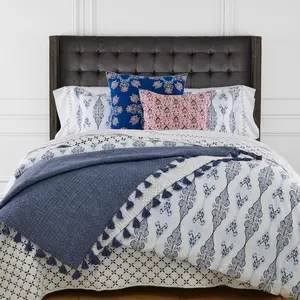 JOHN ROBSHAW Layla Coverlet, Queen - Indigo