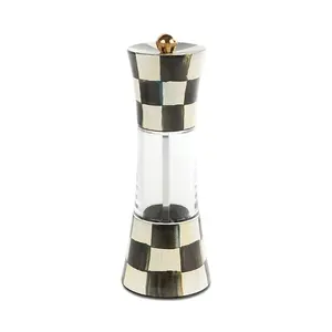 MACKENZIE-CHILDS Courtly Check Enamel Grinder - Black/white