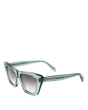 Celine Celine Cat Eye Sunglasses Green/gray Gradient