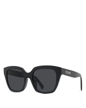 Celine Monochroms Square Sunglasses - Black/gray