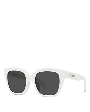 Celine Celine Monochroms Square Sunglasses Ivory/gray