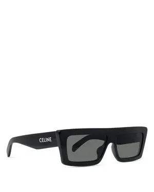 Celine Monochroms Rectangular Sunglasses - Black/gray