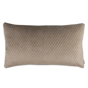 LILI ALESSANDRA Valentina Quilted Velvet Decorative Pillow, 20 X 36 - Buff