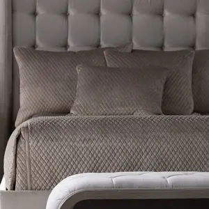 LILI ALESSANDRA Valentina Quilted Velvet Decorative Pillow, 20 X 36 - Buff
