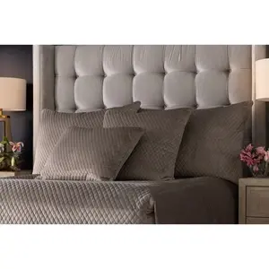 LILI ALESSANDRA Valentina Quilted Velvet Decorative Pillow, 20 X 36 - Buff