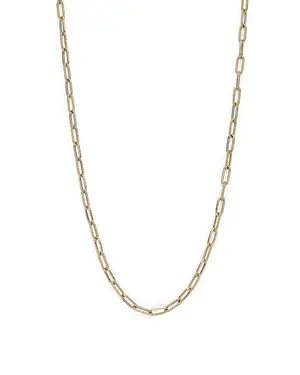 Roberto Coin 18k Yellow Paperclip Link Chain Necklace - Gold