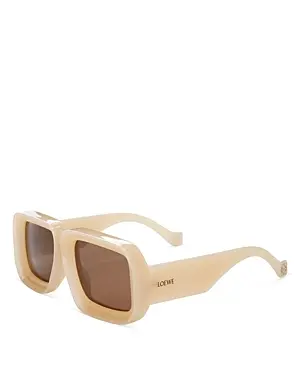 Loewe Loewe Paula's Ibiza Geometric Sunglasses Beige/brown Solid