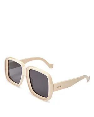 Loewe Loewe Paula's Ibiza Geometric Sunglasses Beige/gray Solid