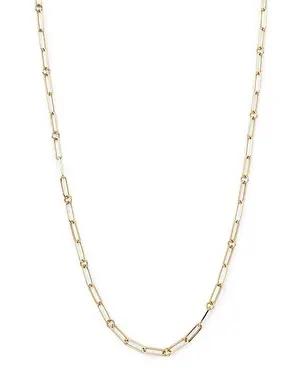Roberto Coin 18k Yellow Paperclip Chain Necklace - Gold